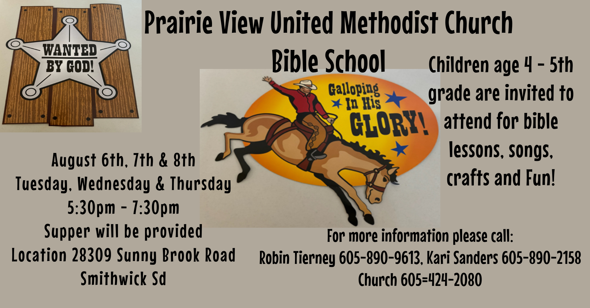 Prairie View United Methodist Church Bible School – Prairie View United ...
